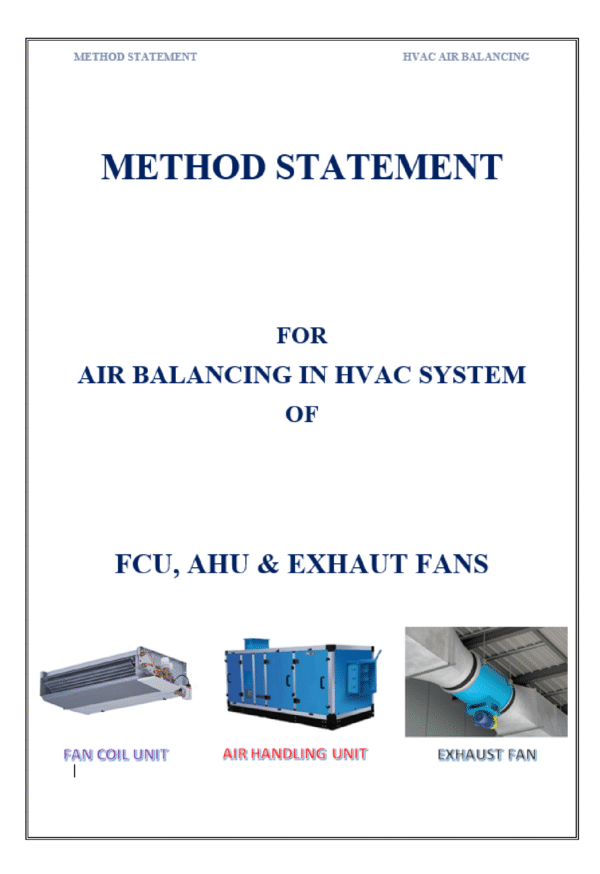 Method-Statement-for-Air-Balancing-In-HVAC-System - MECHGALE
