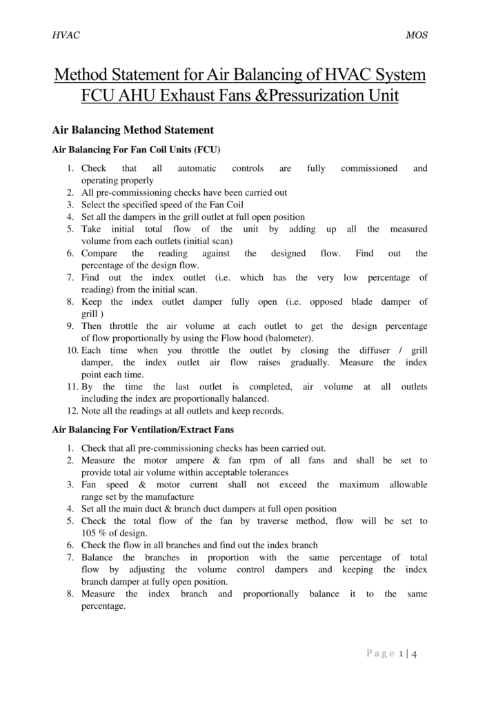 Method-Statement-for-Air-Balancing-In-HVAC-System - MECHGALE